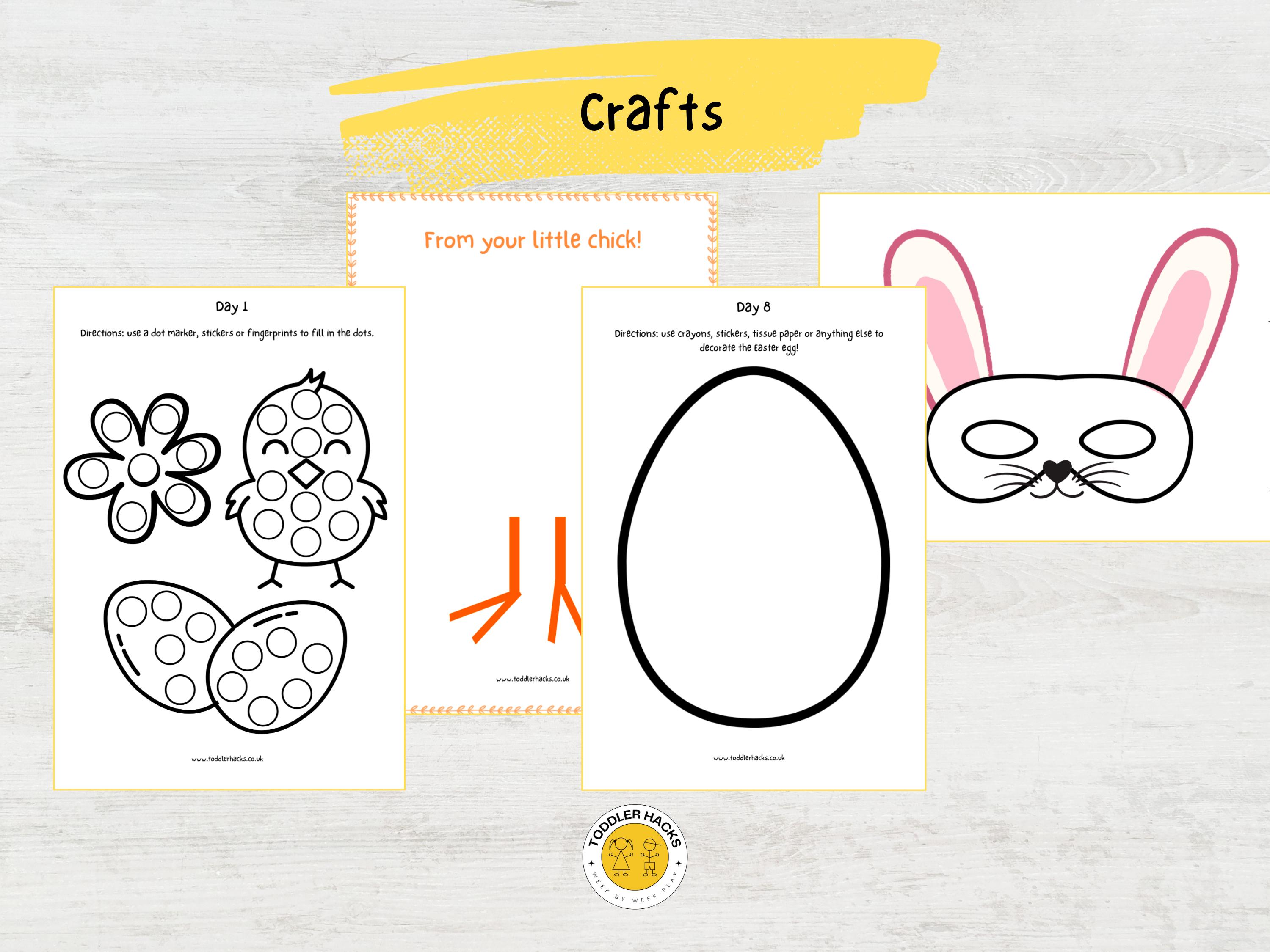 Easter Preschool Worksheets - Daily Activity Printable for April for ...