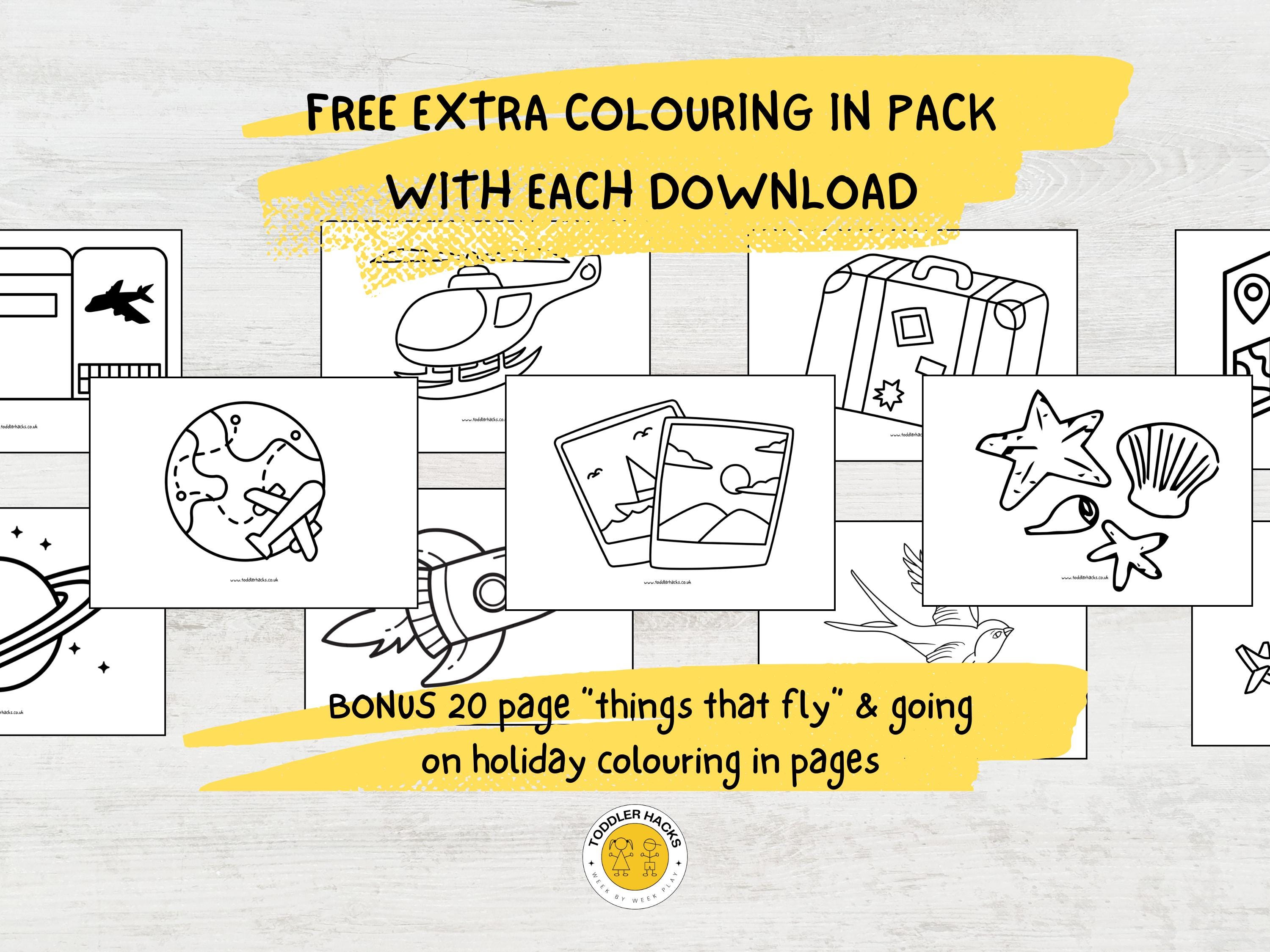 Airplane Activity Pack – 45 Fun Travel Printables for Preschoolers - Etsy