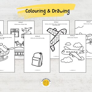 Airplane Activity Pack – 45 Fun Travel Printables for Preschoolers - Etsy