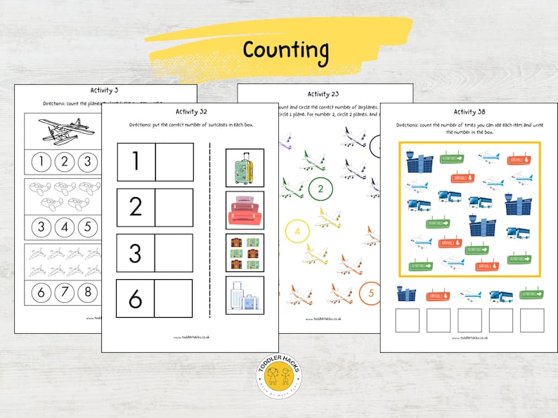 Airplane Activity Pack – 45 Fun Travel Printables for Preschoolers - Etsy
