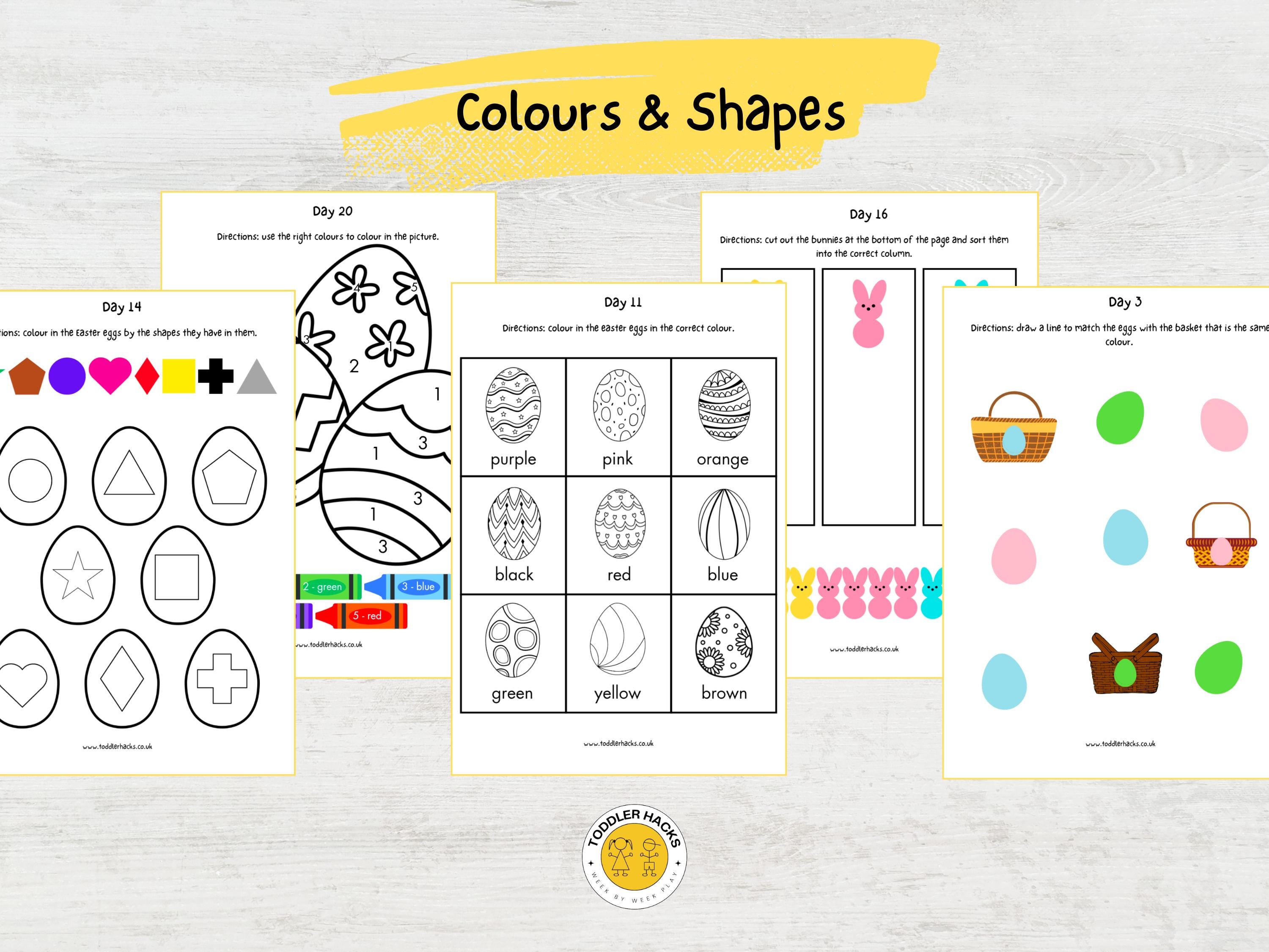 Easter Preschool Worksheets - Daily Activity Printable for April for ...