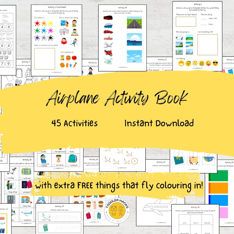 Airplane Activity Books - Etsy UK