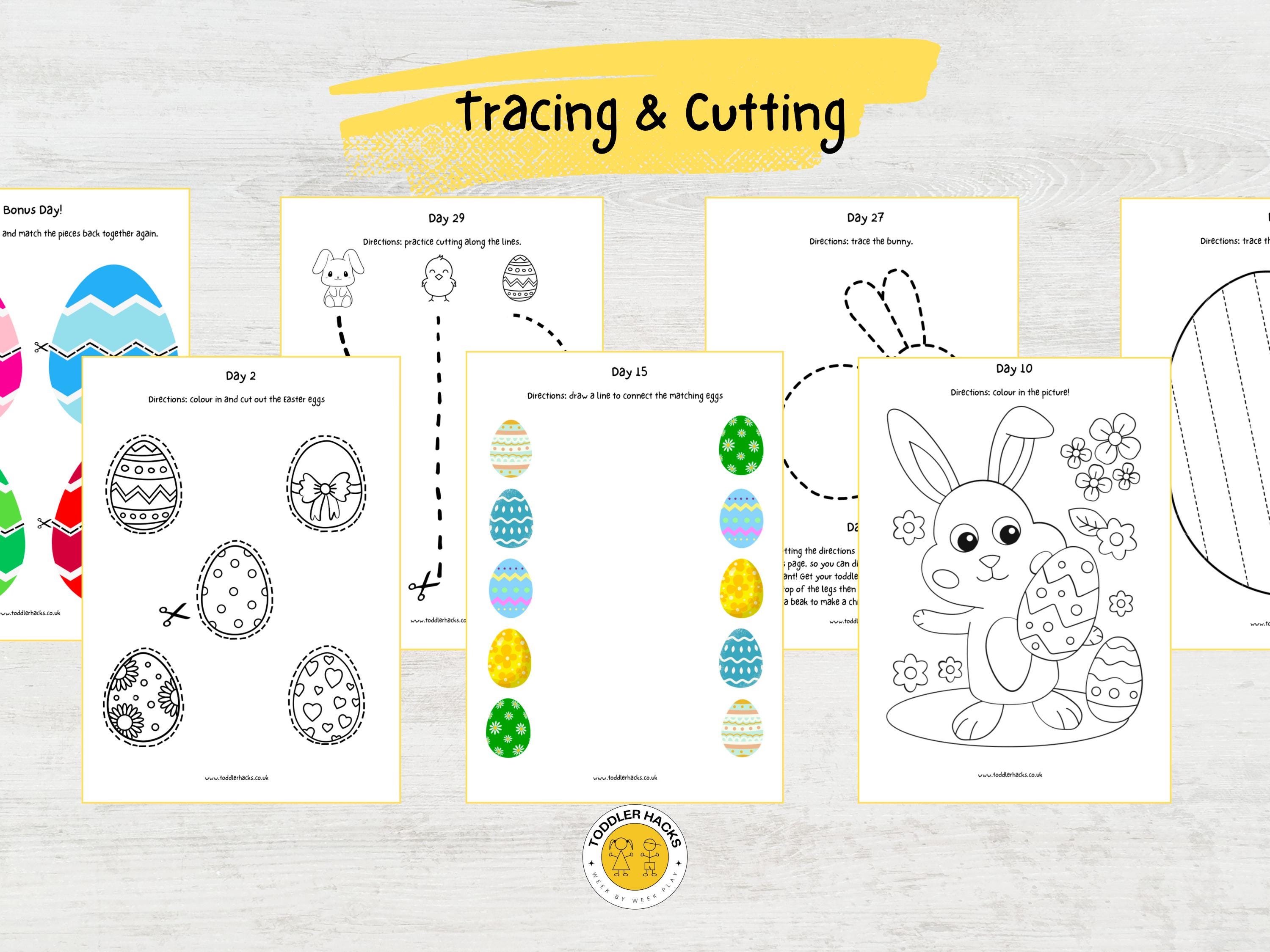 Easter Preschool Worksheets - Daily Activity Printable for April for ...
