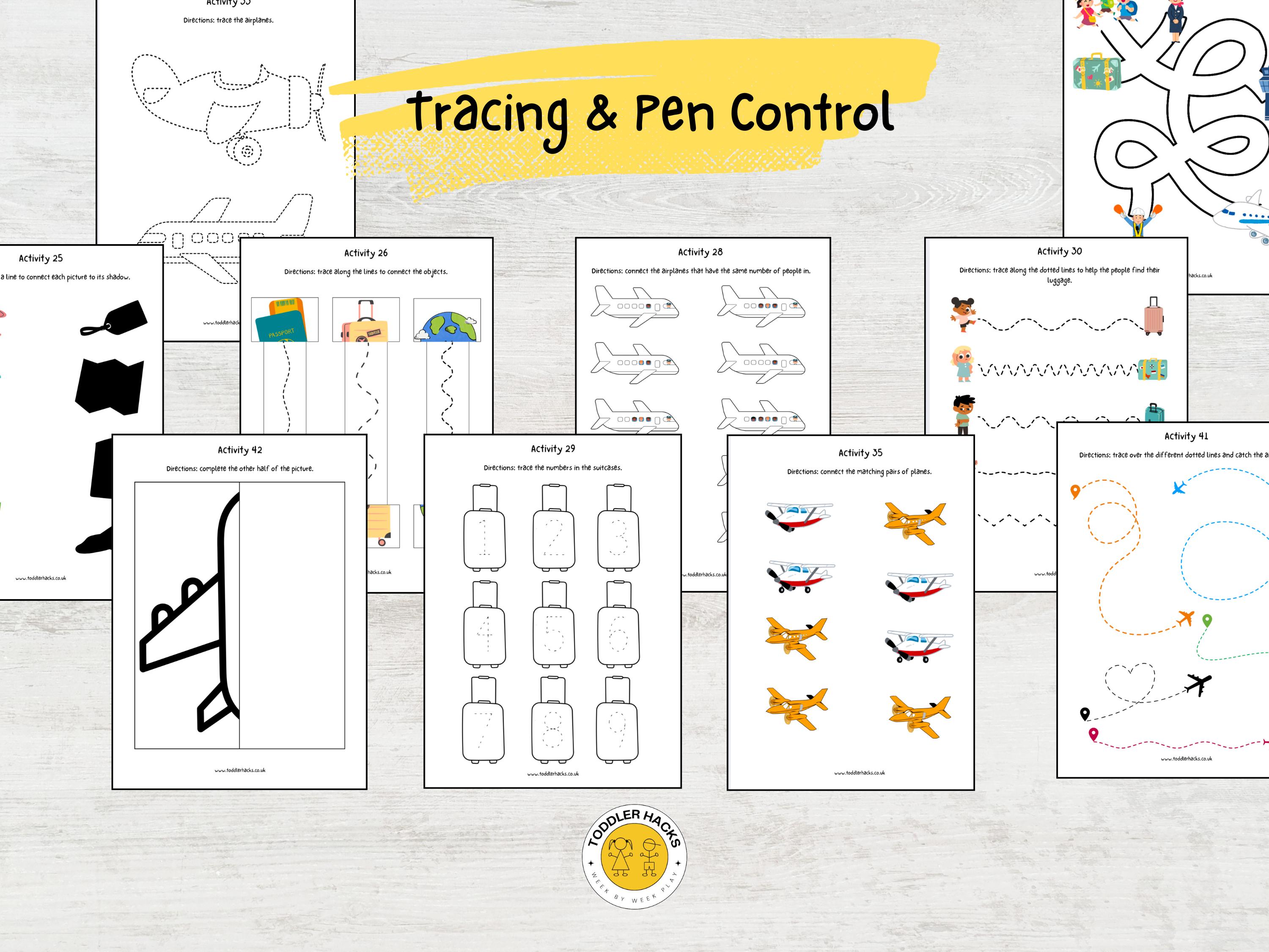 Airplane Activity Pack – 45 Fun Travel Printables for Preschoolers - Etsy