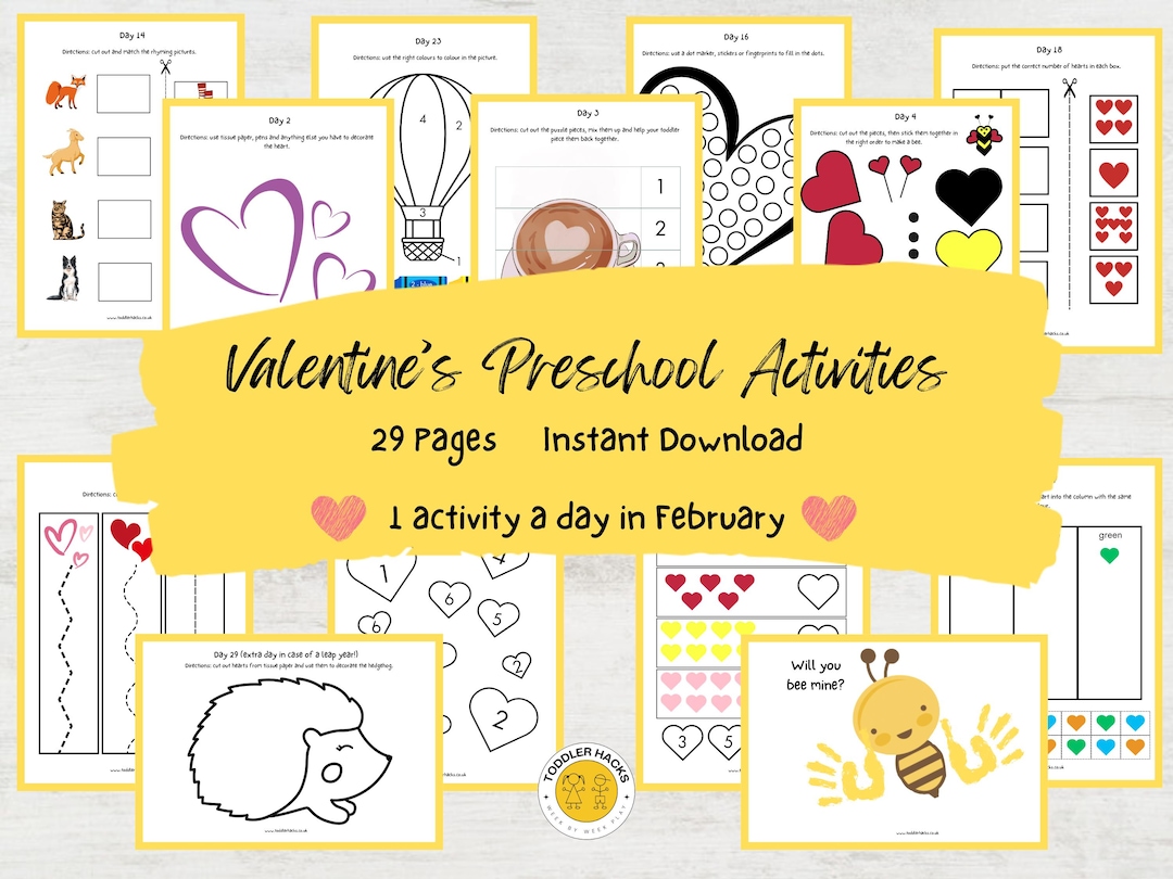 February Printable Activity Calendar for Toddlers & Preschoolers ...