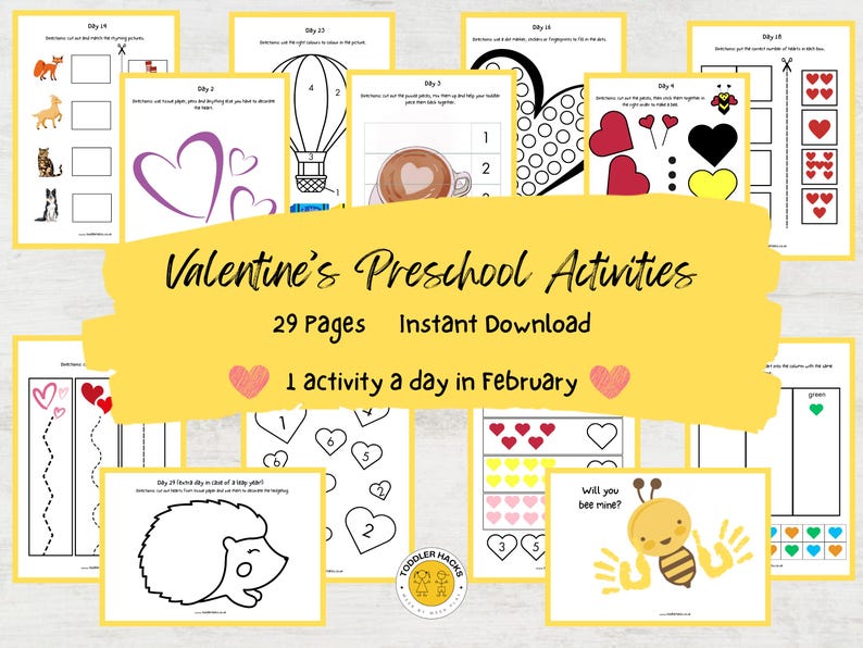 February Printable Activity Calendar for Toddlers & Preschoolers ...