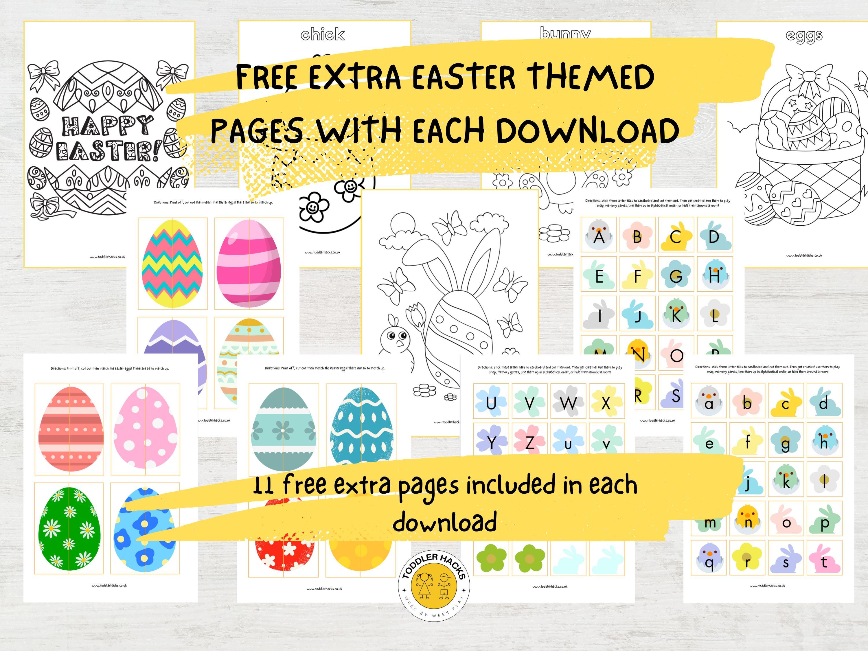 Easter Preschool Worksheets - Daily Activity Printable for April for ...