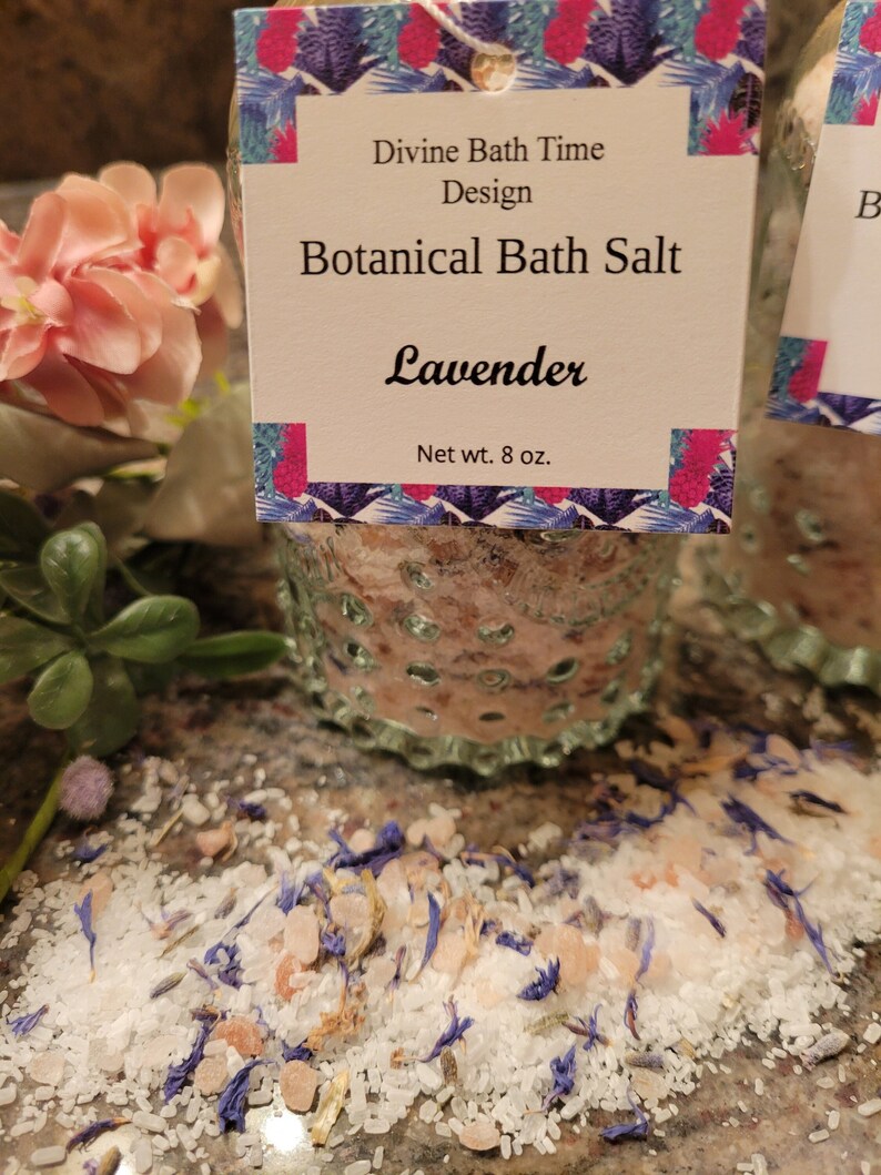 CALMING LAVENDER BOTANICAL Bath Salt - Etsy