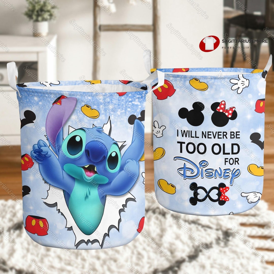 Disney Stitch Laundry Basket, Stitch Storage Bins, Stitch Laundry ...