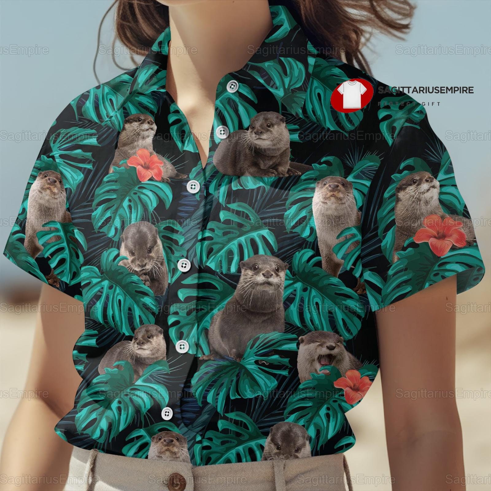 Otter Hawaiian Shirt and Shorts, Otter Hawaiian Shirt, Otter Beach ...