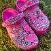 Blinged Out Crocs - Pink Princess Crocs - Pink Doll Crocs - Bedazzled ...