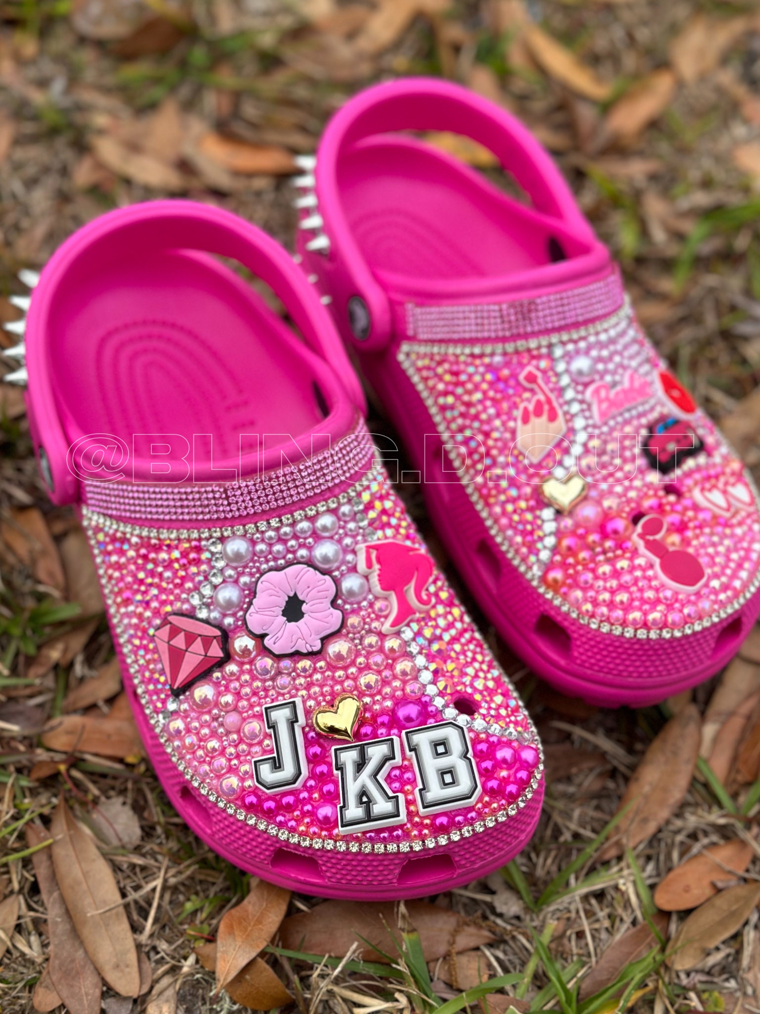 Blinged Out Crocs Pink Princess Crocs Pink Doll Crocs Bedazzled Crocs ...