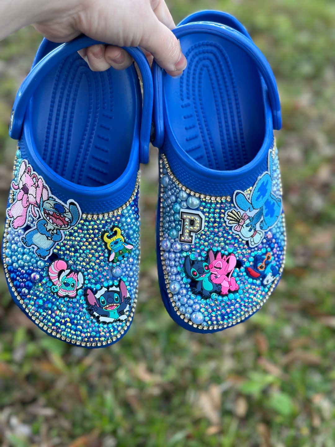 Blinged Crocs - Lilo & Stitch Crocs - Crocs - Bedazzled Crocs - Custom ...