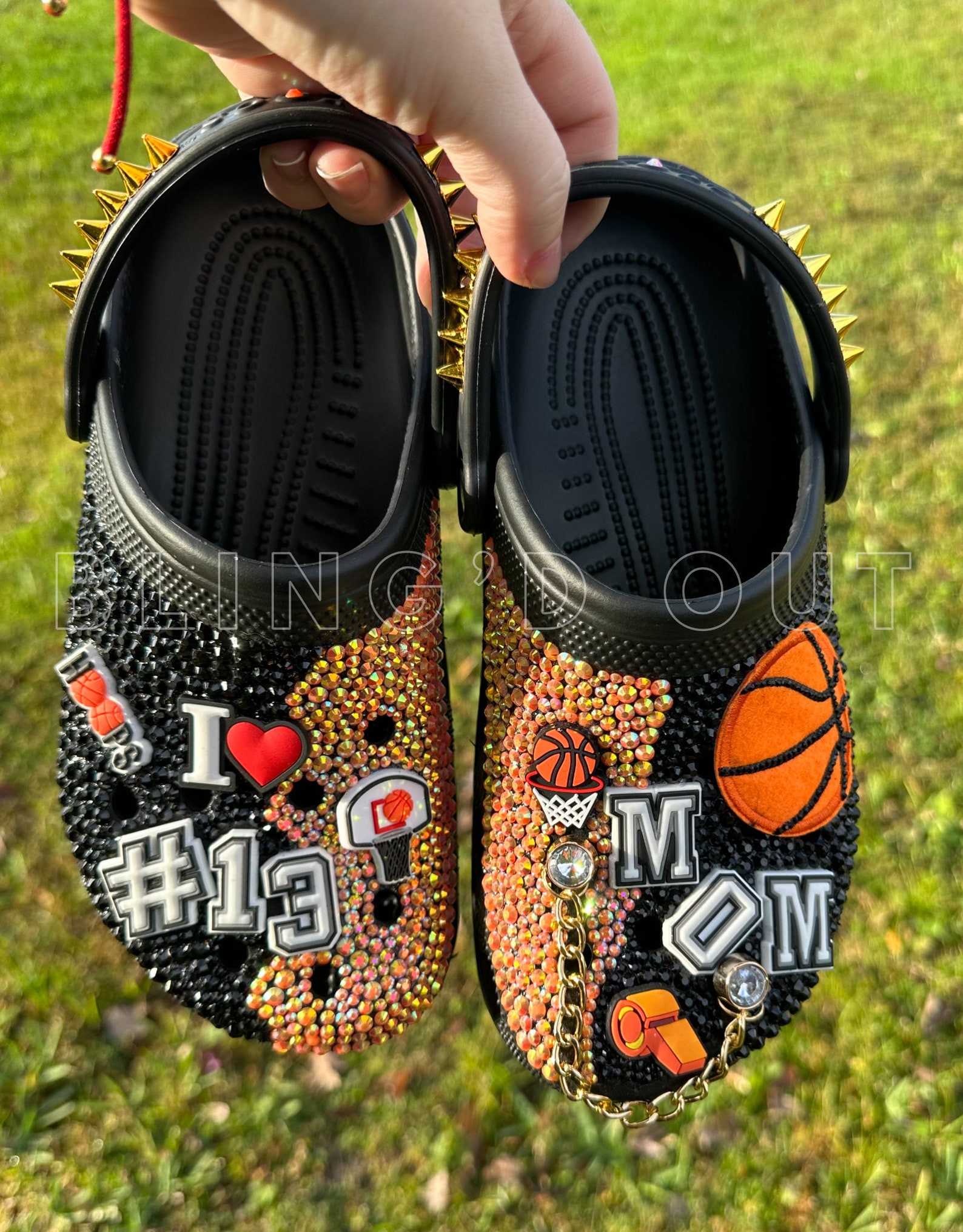 Blinged Crocs - Basketball Crocs - Crocs - Bedazzled Crocs - Custom ...