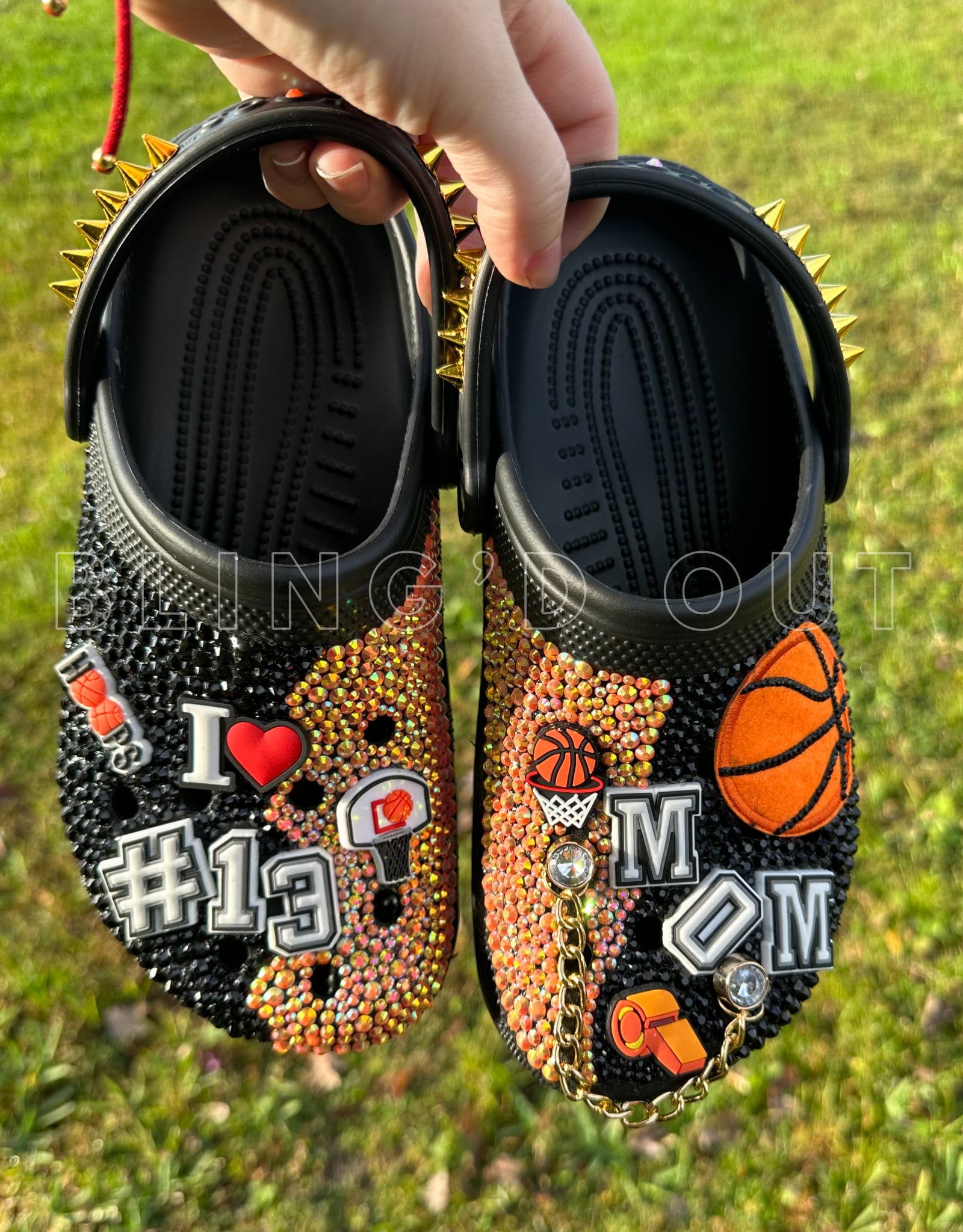 Blinged Crocs - Basketball Crocs - Crocs - Bedazzled Crocs - Custom ...
