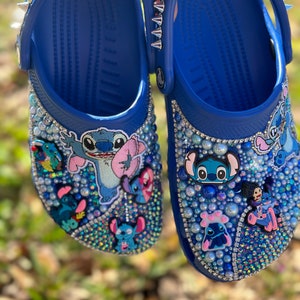 Blinged Crocs - Lilo & Stitch Crocs - Crocs - Bedazzled Crocs - Custom ...