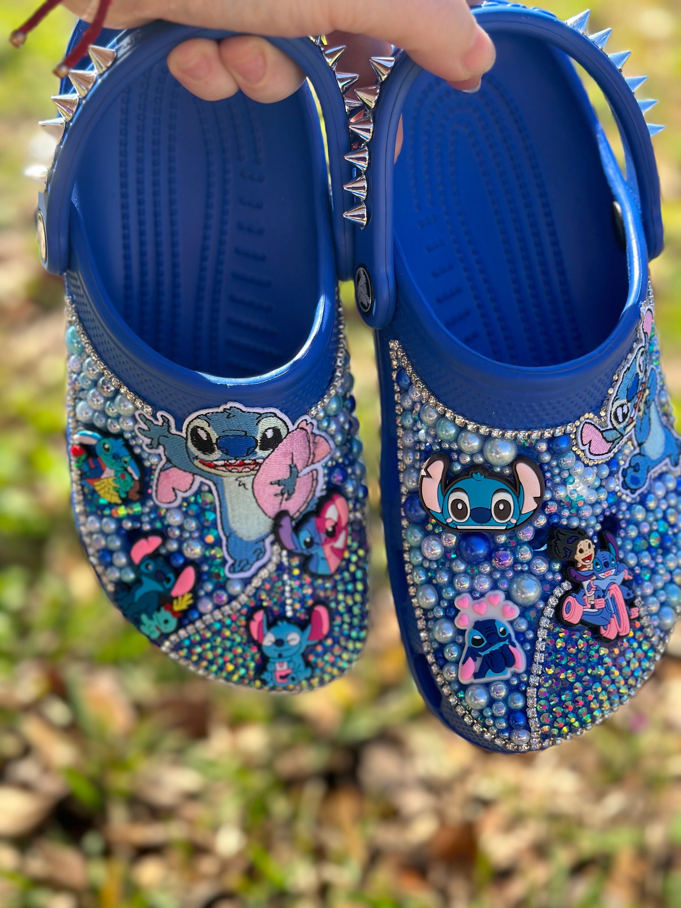 Blinged Crocs - Lilo & Stitch Crocs - Crocs - Bedazzled Crocs - Custom ...