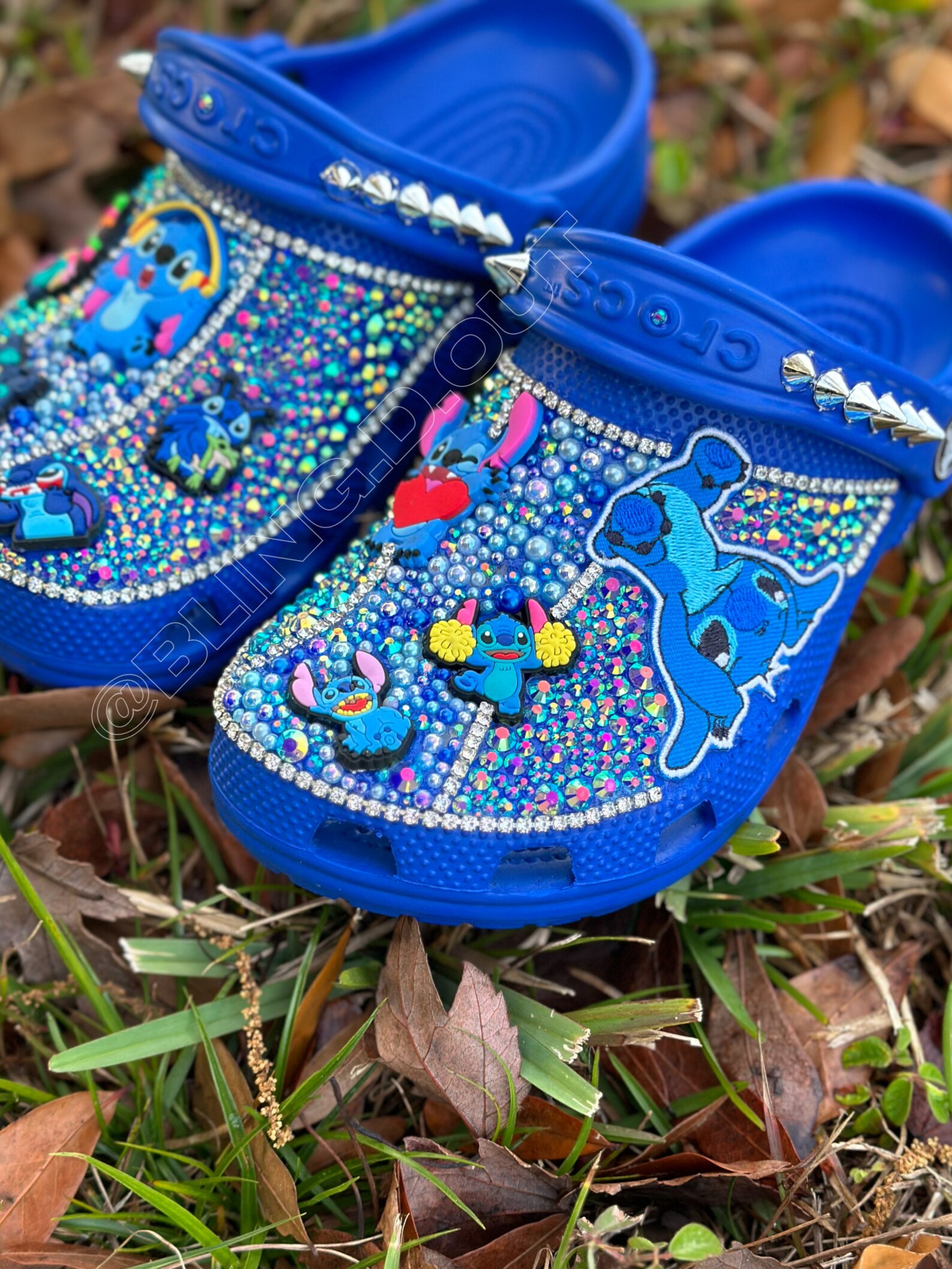 Blinged Crocs - Lilo & Stitch Crocs - Crocs - Bedazzled Crocs - Custom ...