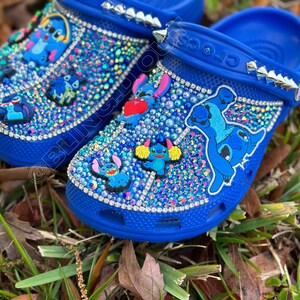 Blinged Crocs - Lilo & Stitch Crocs - Crocs - Bedazzled Crocs - Custom ...