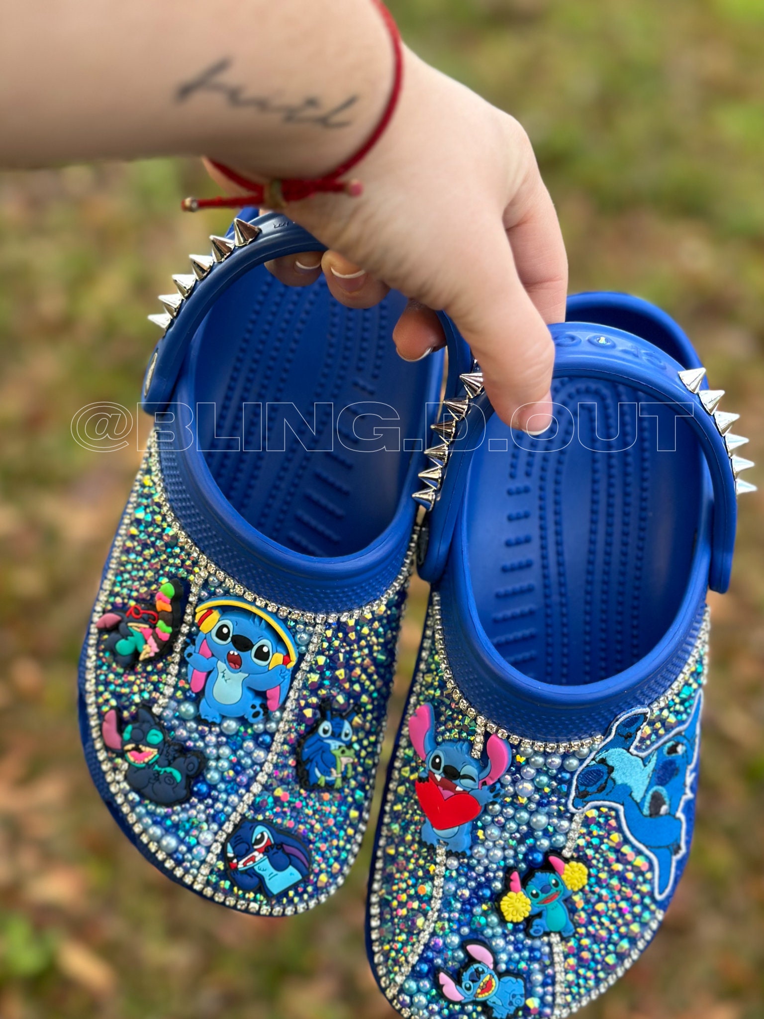 Blinged Crocs - Lilo & Stitch Crocs - Crocs - Bedazzled Crocs - Custom ...