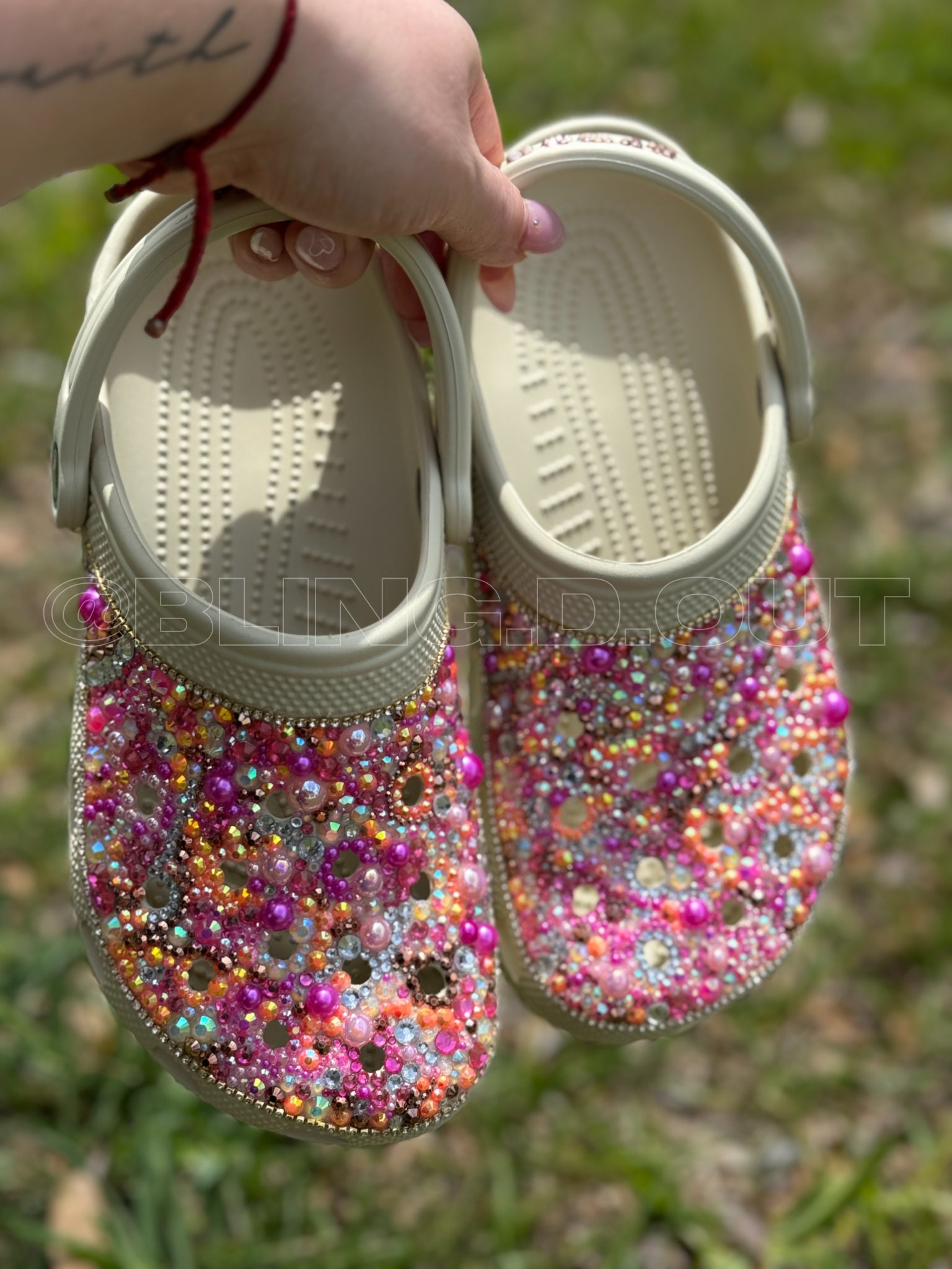 Blinged Crocs - Dunkin Donuts Crocs - Crocs - Bedazzled Crocs - Custom ...