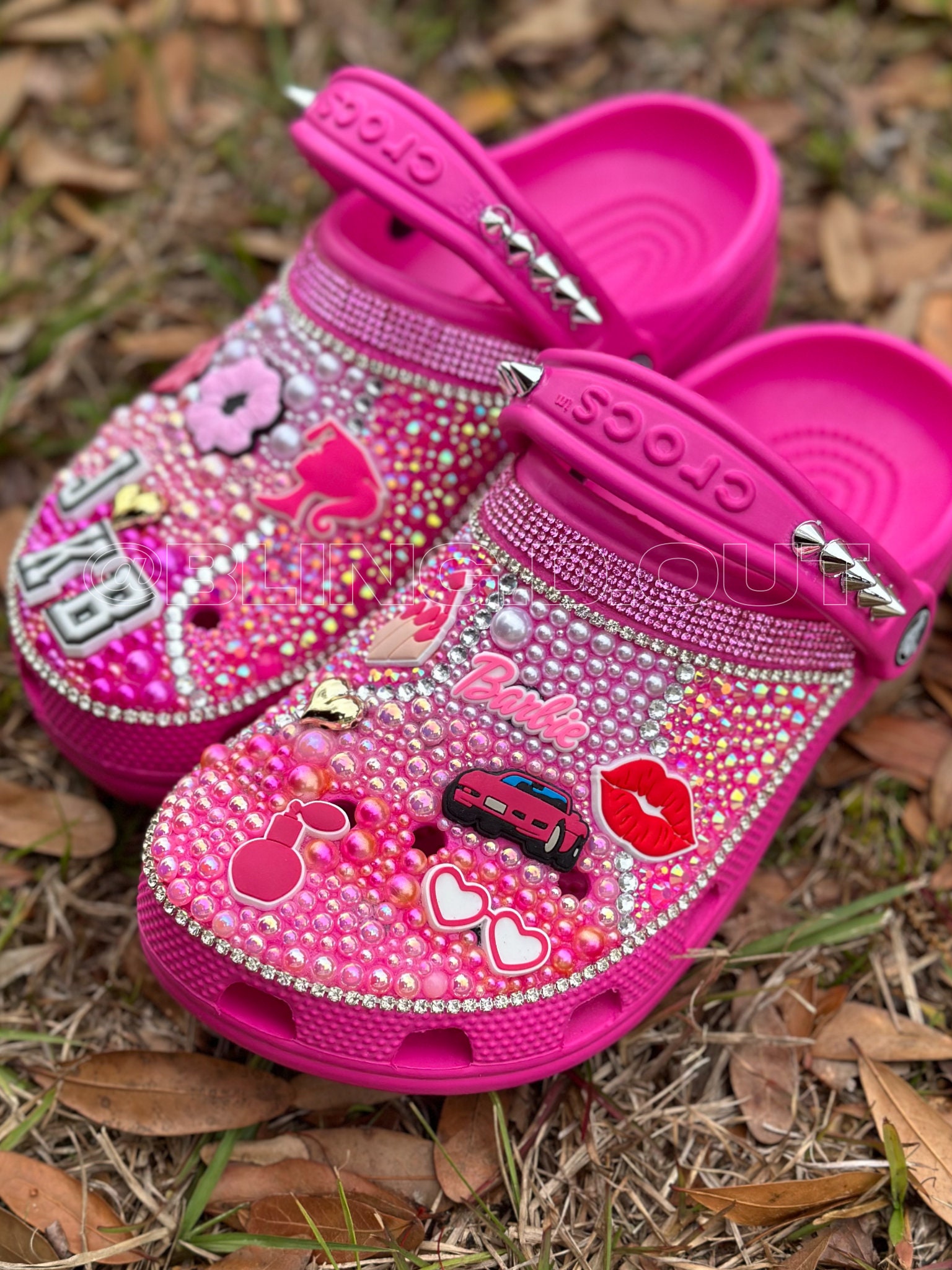 Blinged Out Crocs Pink Princess Crocs Pink Doll Crocs Bedazzled Crocs ...