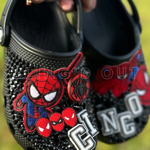 Blinged Crocs Spider-man Crocs Crocs Bedazzled Crocs Custom Crocs ...
