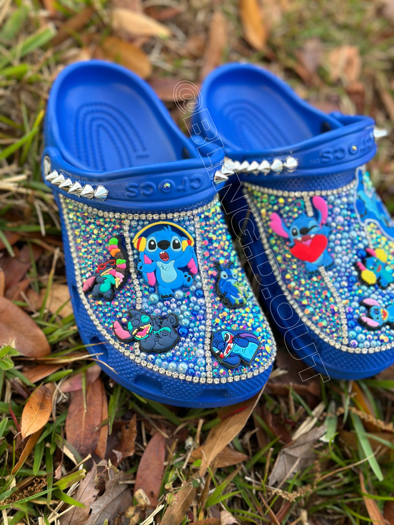 Blinged Crocs - Lilo & Stitch Crocs - Crocs - Bedazzled Crocs - Custom ...