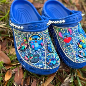 Blinged Crocs - Lilo & Stitch Crocs - Crocs - Bedazzled Crocs - Custom ...