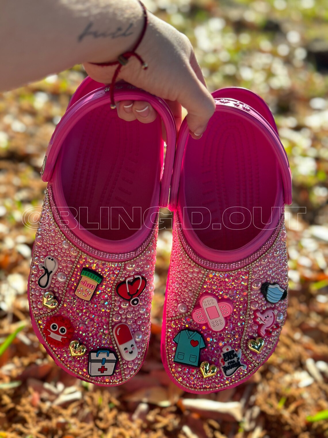 Blinged Out Crocs - Nurse Crocs - Medical Crocs - Bedazzled Crocs ...