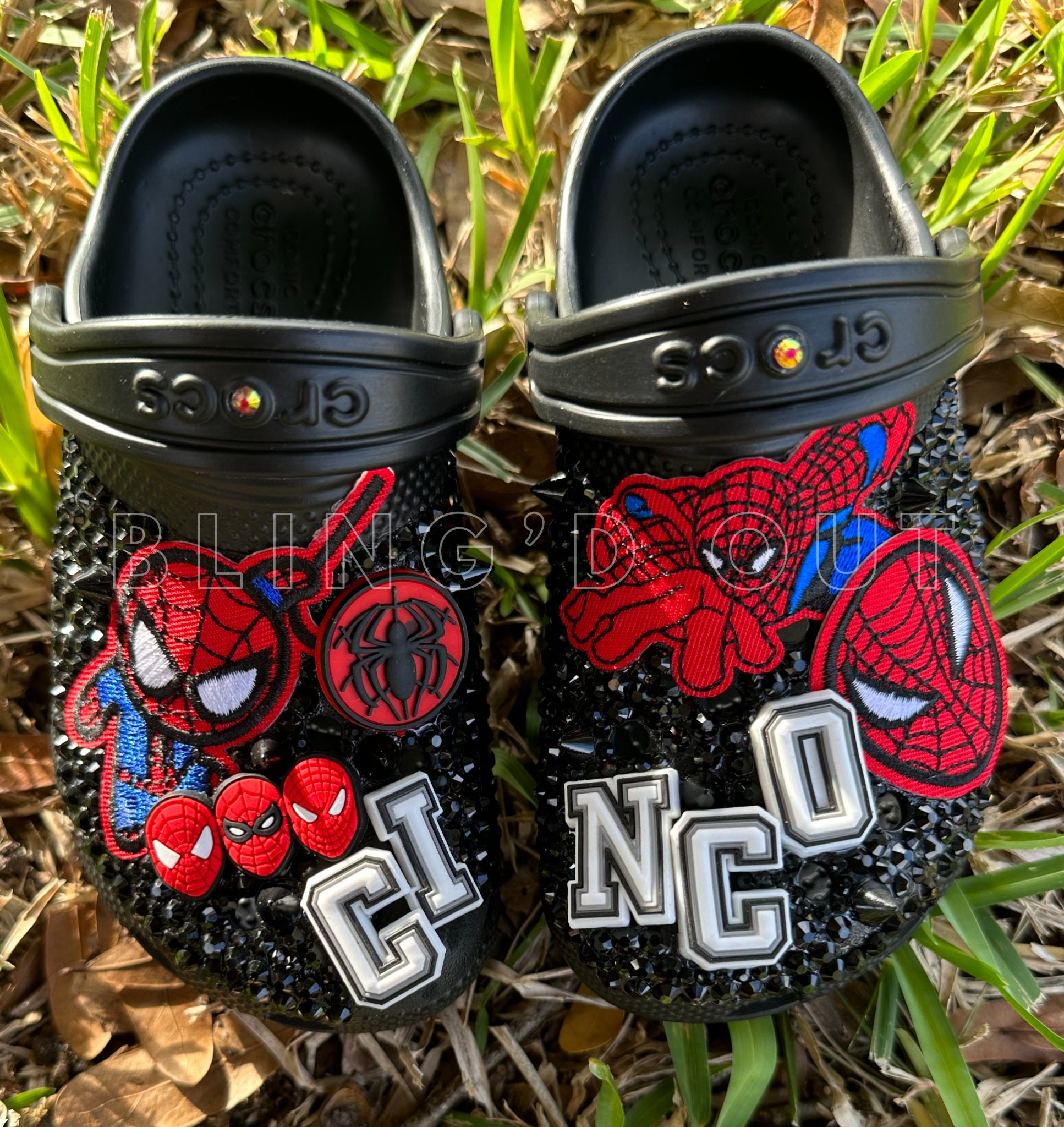 Blinged Crocs Spider-man Crocs Crocs Bedazzled Crocs Custom Crocs ...