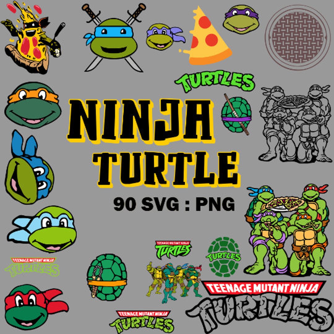 Ninja Turtles SVG Bundle for Cricut and Sublimation, Ninja Turtle Cut ...