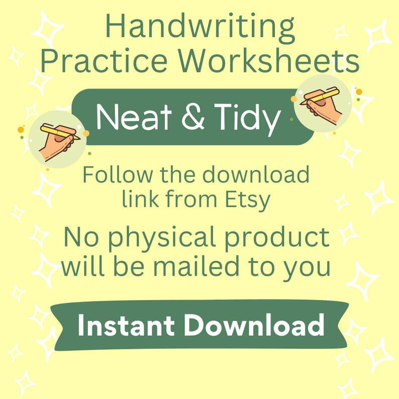 Neat Handwriting Practice Sheets, Printable Handwriting Worksheets ...