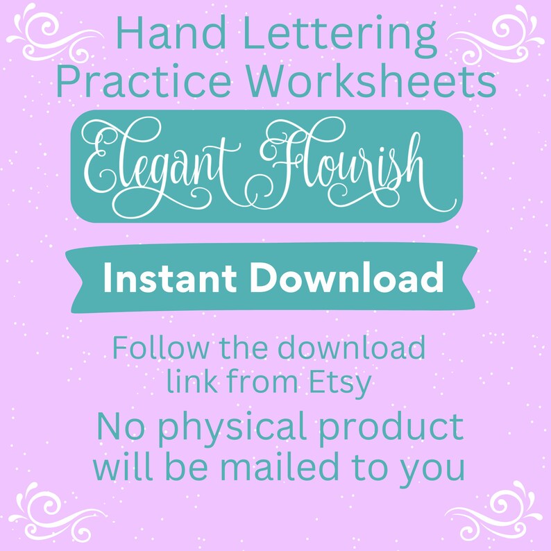 Hand Lettering Practice Worksheets | Flourished Handlettering ...