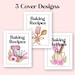 Printable Baking Recipe Binder Pages | 8.5x11 | Baking Gifts | Baking ...