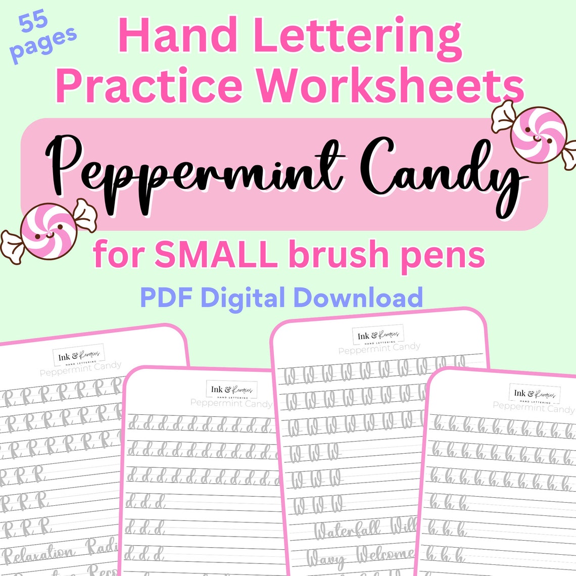 Hand Lettering Practice | Brush Lettering | Small Brush Pen | Alphabet ...