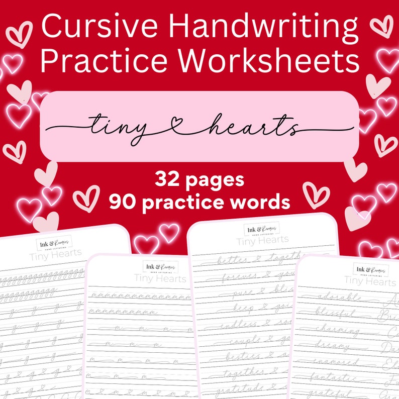 Cursive Handwriting Practice | Printable Handwriting Workbook ...