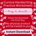 Cursive Handwriting Practice | Printable Handwriting Workbook ...