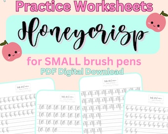 Hand Lettering Practice Worksheets | Bouncy Handwriting | Bouncy ...
