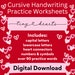 Cursive Handwriting Practice | Printable Handwriting Workbook ...