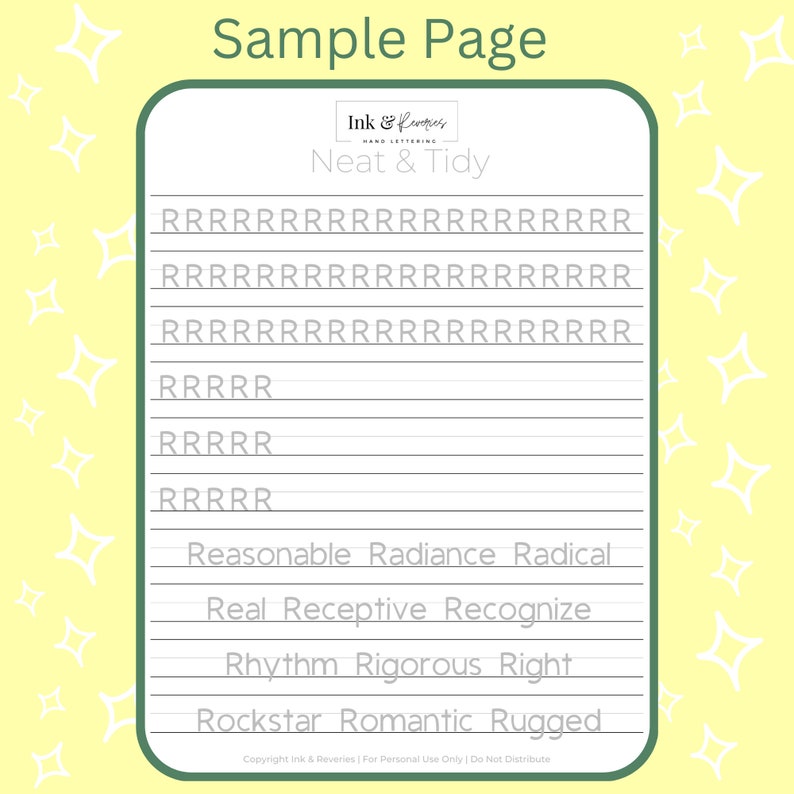 Neat Handwriting Practice Sheets, Printable Handwriting Worksheets ...