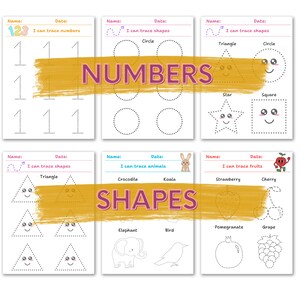 Printable Kindergarten Worksheets, Preschool Tracing Worksheets ...