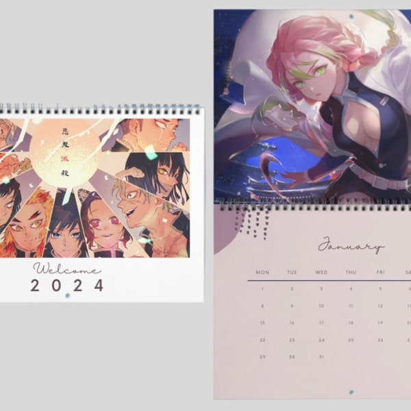 Demon Slayer Calendar - Etsy