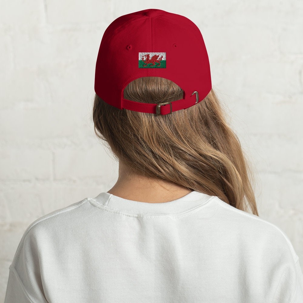Cap, Embroidered Emblem of Wales With Flag, Gift From Wales, Souvenir ...