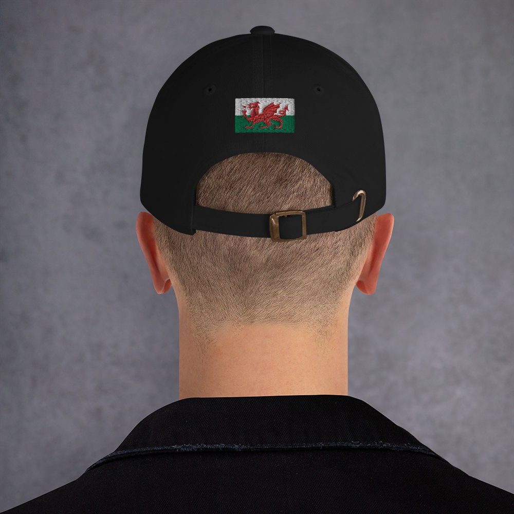 Cap, Embroidered Emblem of Wales With Flag, Gift From Wales, Souvenir ...