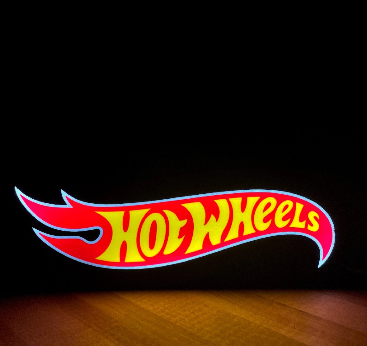Hot Wheels LED Illuminated Light Box Hot Wheels Kids Bedroom Hot Wheels ...