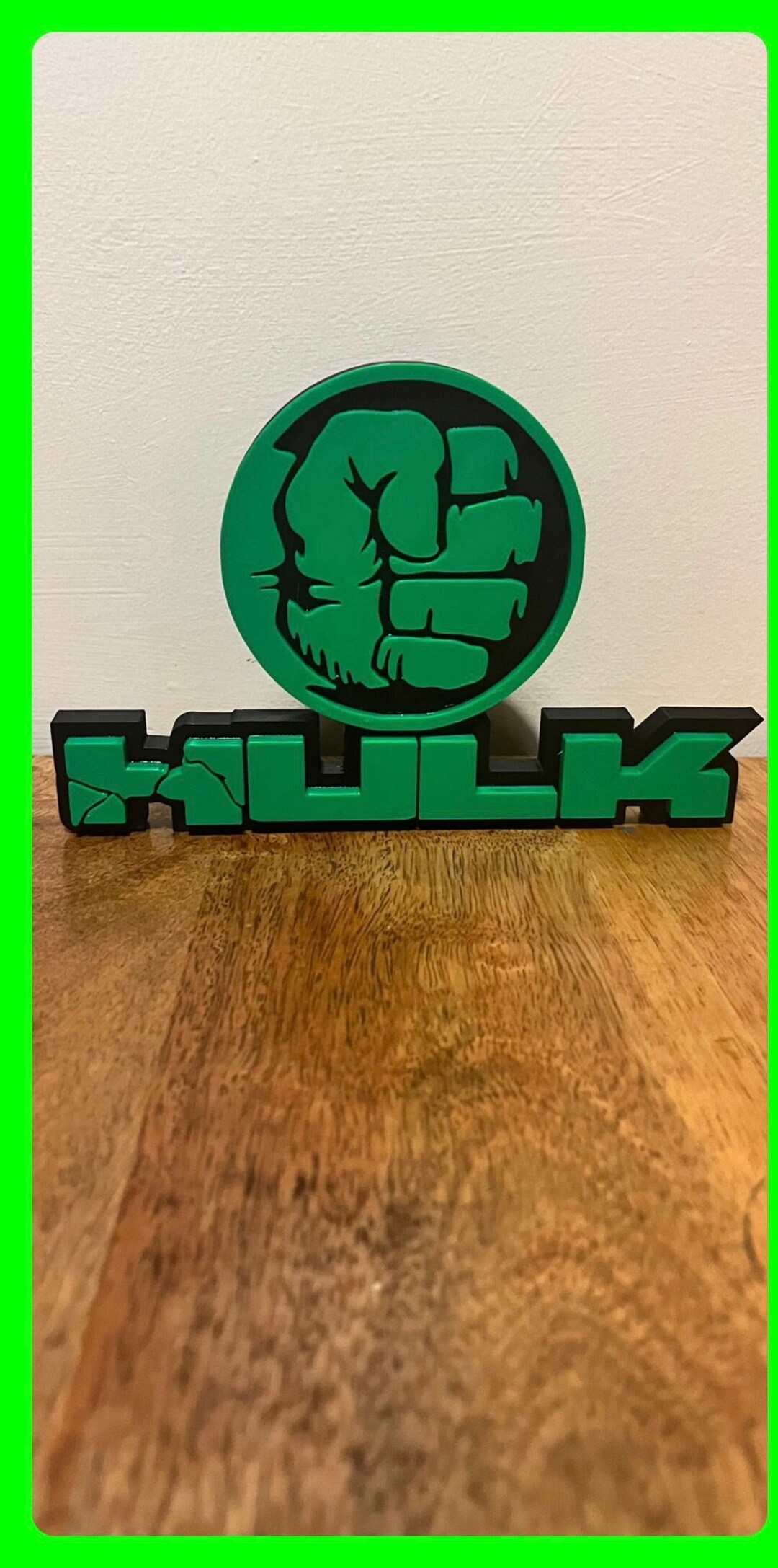 HULK Avengers Display Sign Kids Bedroom Gaming Room HULK Avengers ...