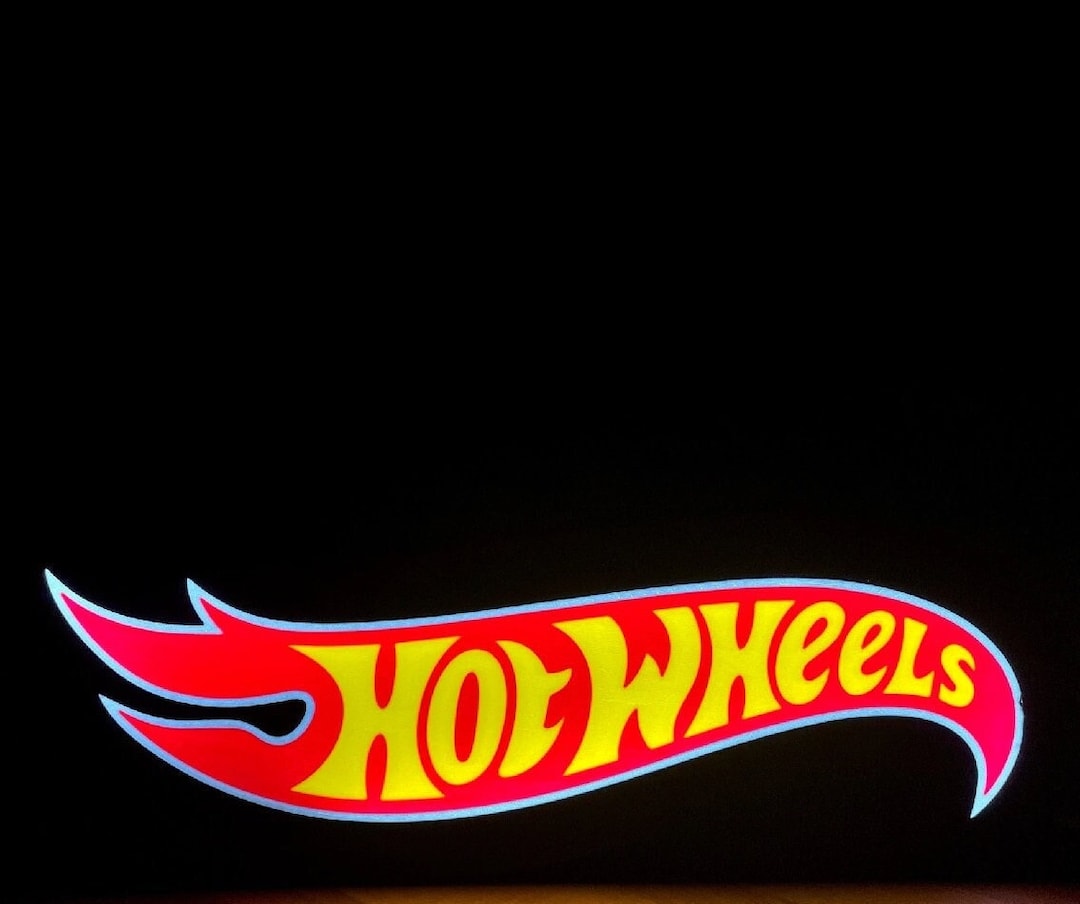 Hot Wheels LED Illuminated Light Box Hot Wheels Kids Bedroom Hot Wheels ...