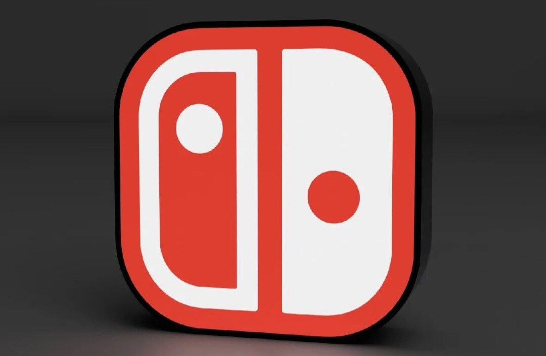 Nintendo Kids Bedroom LED Illuminated Light Box LED Kids Bedroom ...