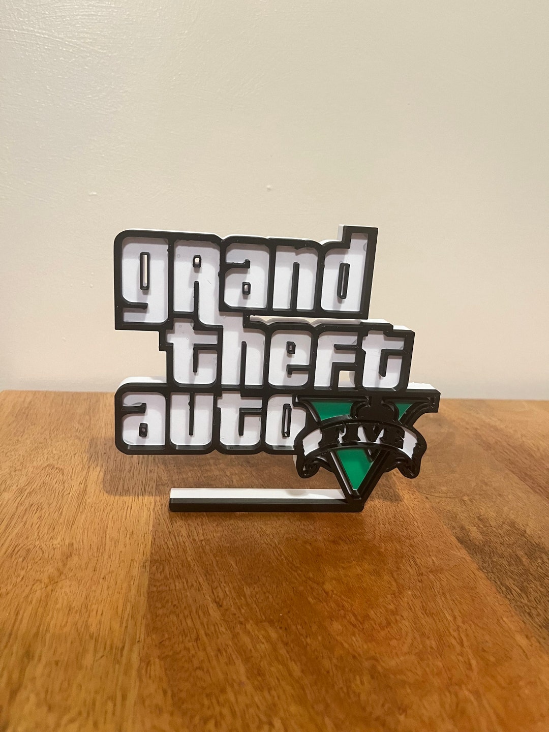GTA Sign Grand Theft Auto 5 Signs Can Stand up or Wall Mount Gaming ...